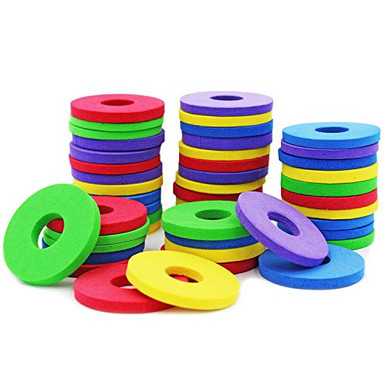 The Dreidel Company 48 Pieces Foam Disc Shooter Flying Disc Refill Toy ...