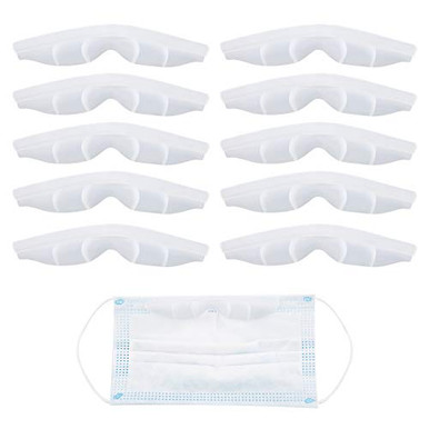 TOYMIS 10pcs Silicone Nose Bridge Pads for Masks One-Side Self Adhesive ...