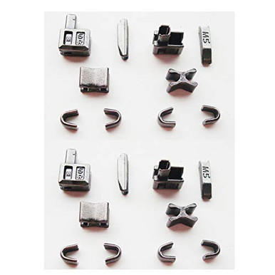 20 pcs 5 Metal Zipper Retainer Insertion Pin Zipper Box Head Retainer ...