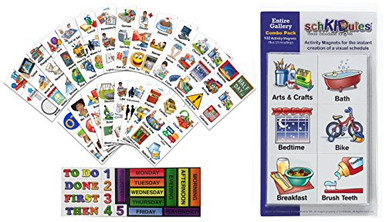 SchKIDules Visual Schedules Activity Magnets Combo Pk: 132 pc Entire ...
