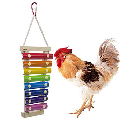 Chicken Xylophone Toy Hens Suspensible Wood Xylophone Music Toy with 8 ...
