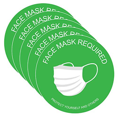 Sticky Brand Face Mask Required Sign Stickers Wear Your Mask Sign Wall ...
