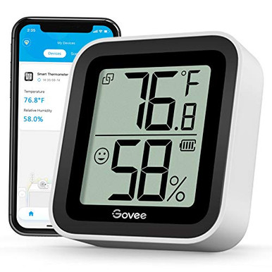Govee Bluetooth Hygrometer Thermometer Indoor Temp Humidity Sensor with ...