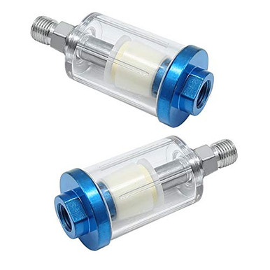 Water Oil Separator Filter 2 packs 1/4 inch NPT Inlet and Outlet Thread ...