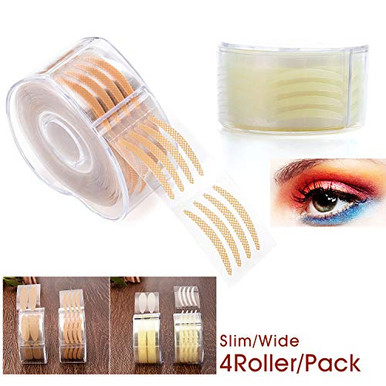 4 Rollers 2400Pcs Eye Lift Strip BIGGER Rounder Charming Eyes Invisible ...
