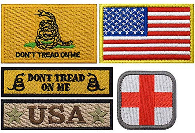 Tactical Morale Military Patches Yellow Snake Dont Tread on Me - USA ...