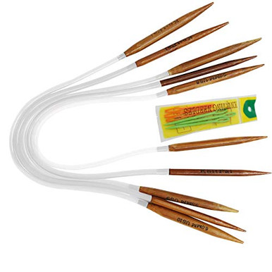 KnitPal 12 Inch -30cm- Bamboo Fixed Circular Fixed Knitting Needles Set ...