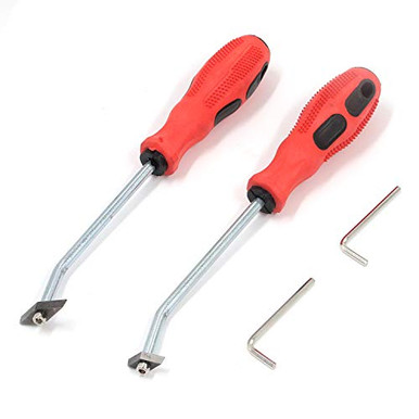 Tulead Grout Removal Tool Steel Caulking Triangle Blade Corner Scraping ...