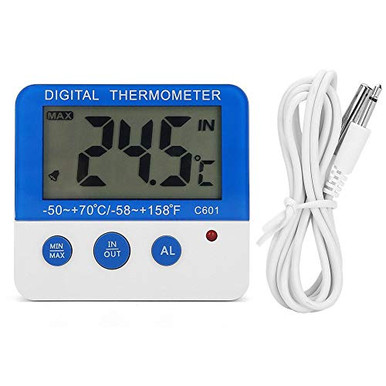 Zerodis Indoor Outdoor Thermometer Mini Alarm Thermometer with Sensing ...