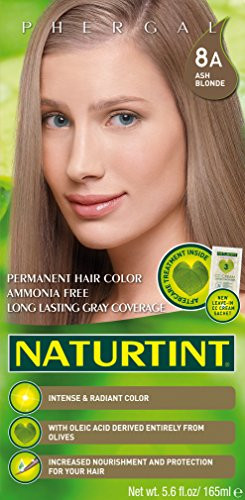 Naturtint Permanent Hair Color 8A Ash Blonde -Pack of 1- Ammonia Free Vegan Cruelty Free up to ...
