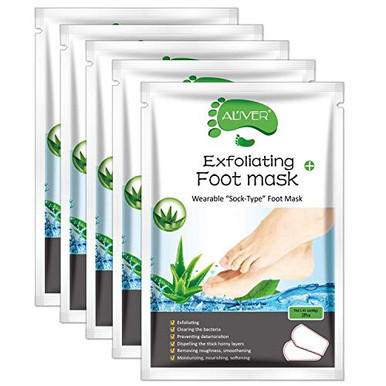 Aloe Foot Peel Mask 5 Pack Remove Dead Skin and Cutin of Old Cocoon ...