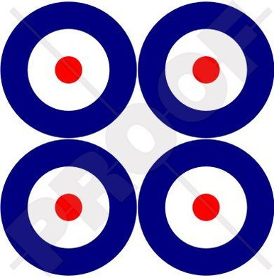 RAF British Royal AirForce Type A Aircraft Roundels 2 inch -50mm- Vinyl ...