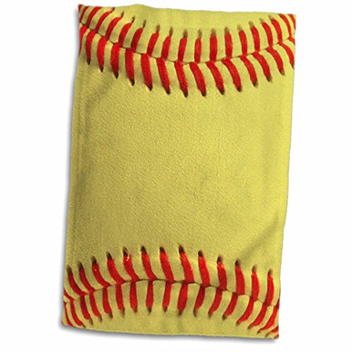 3D Rose Softball Close-Up Photography Print-Yellow and Red Soft Ball ...