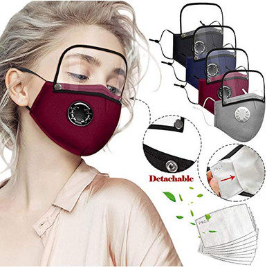 4Pack Reusable Face_Mask with Breathing Hole with Detachable Eyes ...