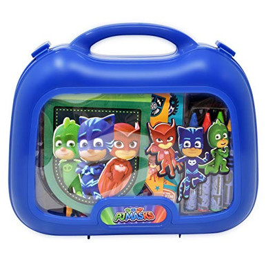 PJ Masks Coloring and Activity Carry Case Includes Jumbo Crayons ...