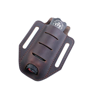 VIPERADE EDC Leather Sheath for Knife/Flashlight/Tactical pen/Tools and ...