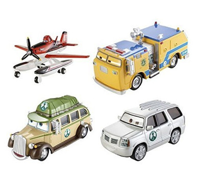 Disney Planes Fire & Rescue FUSEL LODGE FIRE ALARM Exclusive 4-Pack ...