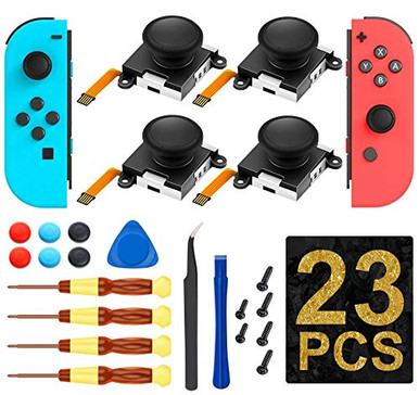 `-4 Pack- Joycon Joystick Replacement 3D Analog Thumb Sticks for ...