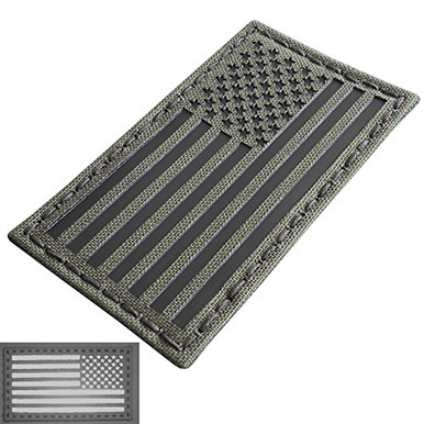 Olive Drab OD Green Infrared IR USA American Reversed Flag 3.5x2 IFF ...