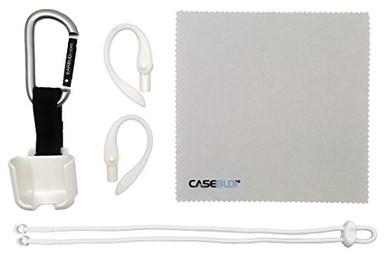 Accessory Kit for Apple AirPods with EARBUDi Earhooks Keychain Case ...