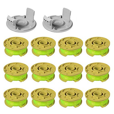12 Pack 11ft 0.080 inch Replacement Trimmer Spool for Ryobi One Plus ...