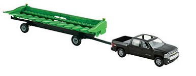 Ertl Big Farm 1:16 Chevy Pickup With John Deere 512C Corn Head & Header ...