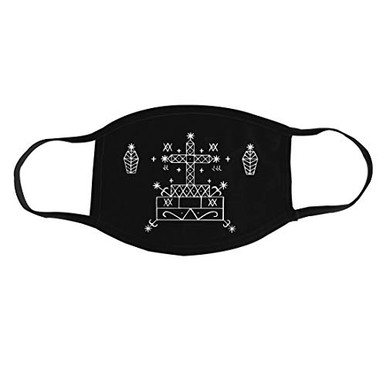 Baron Samedi Voodoo Veve Cotton Face Mask - Pentagram Star Gothic Goth ...