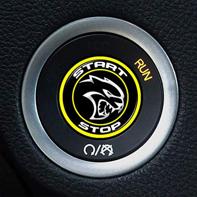 Moto Badge Hellcat Push Start Button Overlay for Dodge Challenger ...
