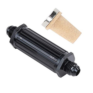 AC PERFORMANCE Aluminum AN8 Billet Inlet Fuel Filter In/Out -8 AN 30 ...
