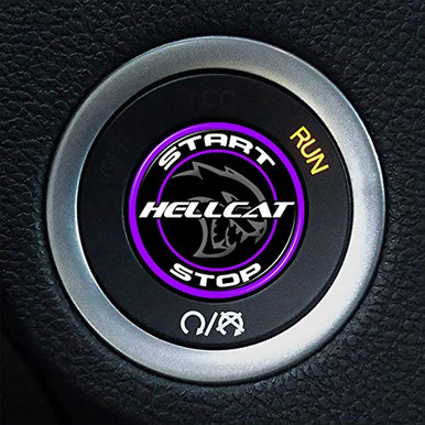 Moto Badge Hellcat Push Start Button Overlay for Dodge Challenger and ...