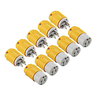 Miady Extension Cord Ends Male and Female 15 Amp 125 Volt Heavy Duty ...