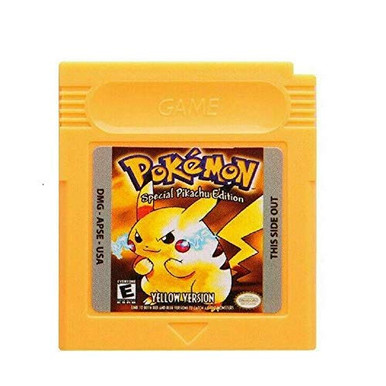 Pokemon Video Games Yellow Gameboy Color GBC Reproduction Video Game ...