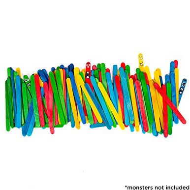 Horizon Group USA Colored Wood Sticks for Crafting Projects 200ct ...