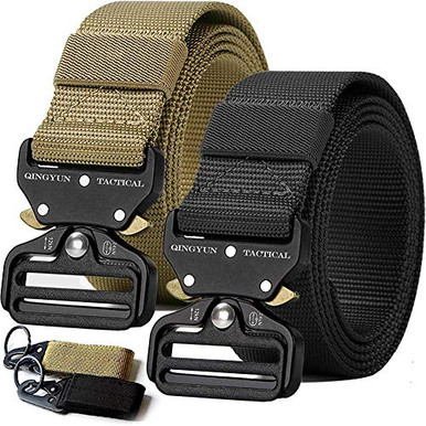 Tactical Belt,Military Style Belt, Riggers Belts for Men, Heavy-Duty ...