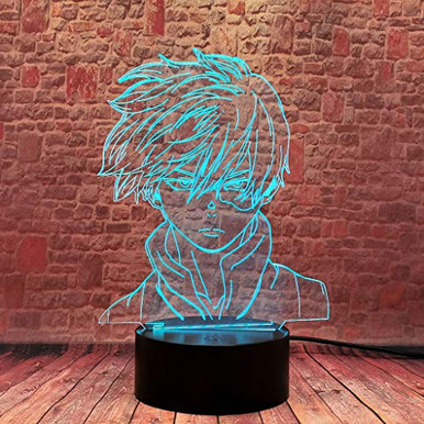 Shoto Todoroki 3D Illusion LED MHA Anime Lamp Desk My Hero Academia ...