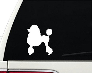 AK Wall Art Standard Poodle - Vinyl Decal - Car Truck Laptop - Select ...