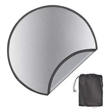 Acelane Fire Pit Mat 24'' Round Fireproof Firepit Pad Grill Mat Deck ...