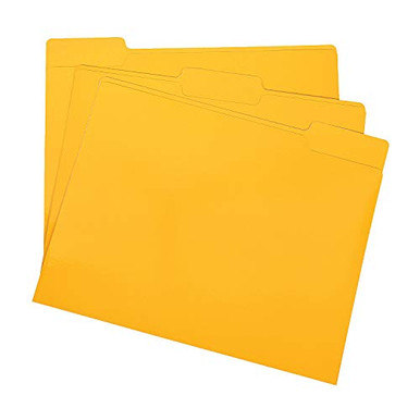 Fun Express Yellow File Folders - 12 Pieces - Educational and Learning ...