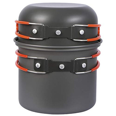 REDCAMP 12 PCS Camping Cookware Set Mess Kit, Lightweight and Compact ...