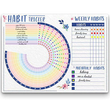 Dry Erase Habit Tracker Calendar,Magnetic Fridge Tracking Journal ...