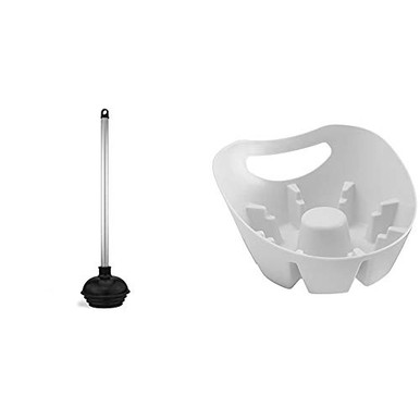 Neiko 60166A Toilet Plunger with Patented All-Angle Design - Heavy Duty ...