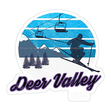 VMSTYLES (3 Pcs/Pack) Deer Valley Park City Utah USA Ski Resort ...