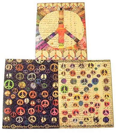 Patchwork Peace 3 Folder Set ~ Signs on Ivory, Signs on Navy, Mirror ...