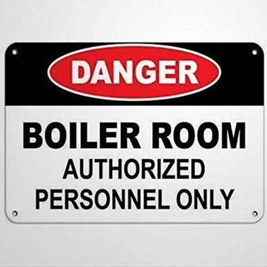 EricauBird Warning Sign Danger Boiler Room Authorized Personnel Only ...