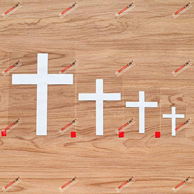 Jesus Cross Christian Symbol God Christ Vinyl Decal Sticker - 4 Pack ...