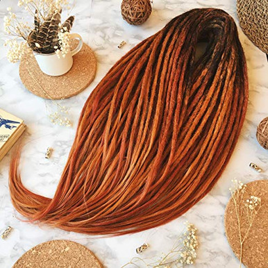 Synthetic Crochet Dreads, Red Fox Set, Ombre Dreads, Synthetic dreads ...