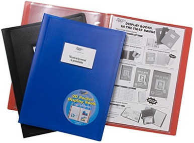 Tiger A4 flexicover 20 pocket display book presentation folder - copy ...