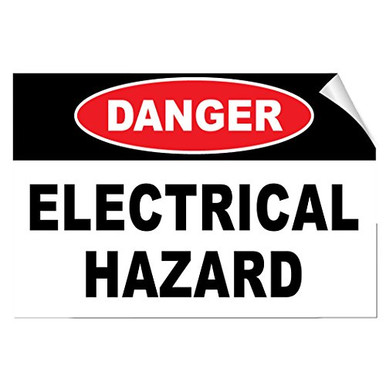Danger Electrical Hazard Hazard Hazard Labels Label Decal Sticker 7 ...