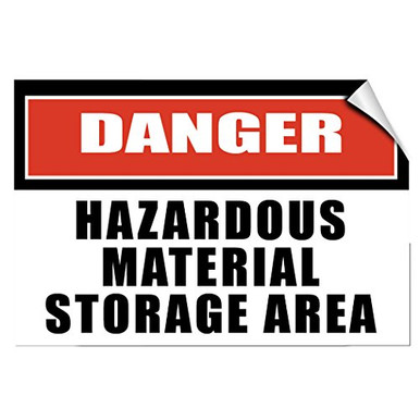 Danger Hazardous Material Storage Area Hazard Label Decal Sticker 7 ...