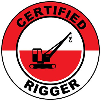 Certified Rigger Hard Hat Labels Helmet Vinyl Stickers Decals ...